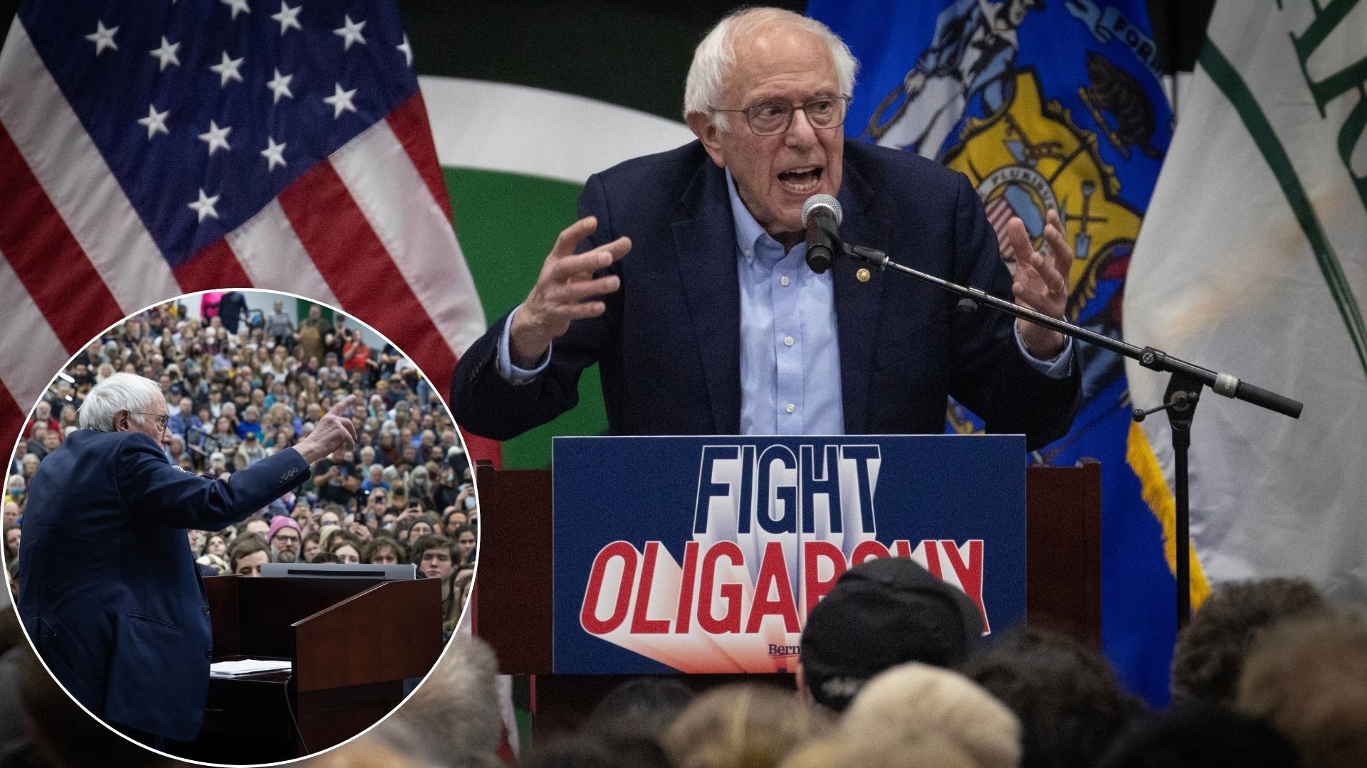 Bernie Sanders attracts crowds with his “Fight Oligarchy” tour to ...
