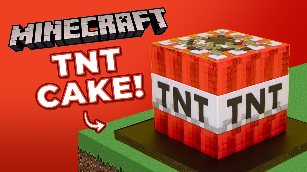 EPIC MINECRAFT TNT BOX Birthday CAKE!