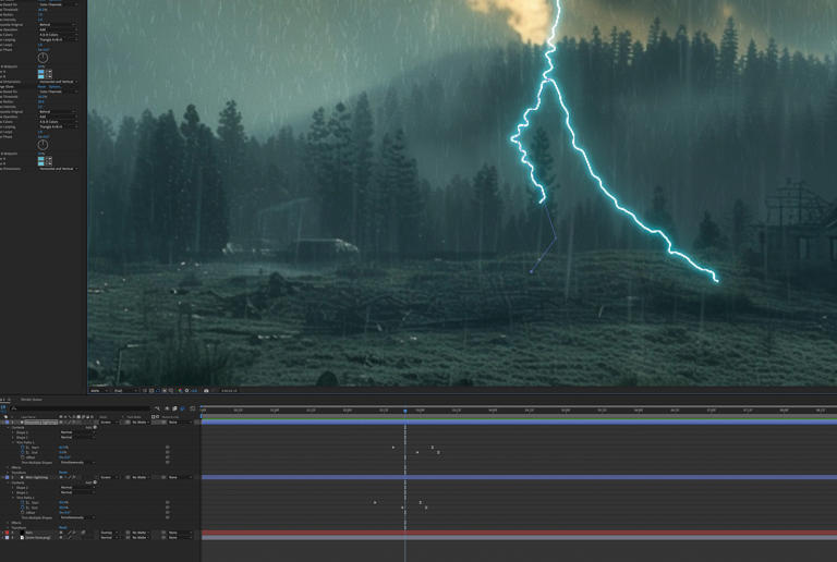 How to use Adobe After Effects to create a lightning effect the easy way