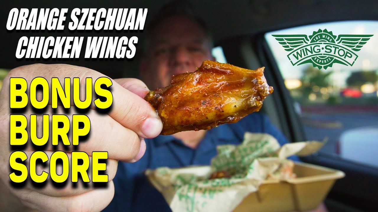 Wingstop Orange Szechuan Wings Taste Test and Review