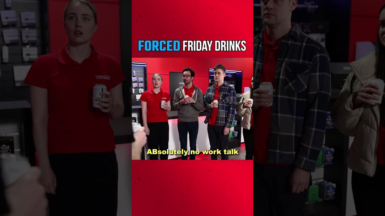 When the boss forces a friday drinks...