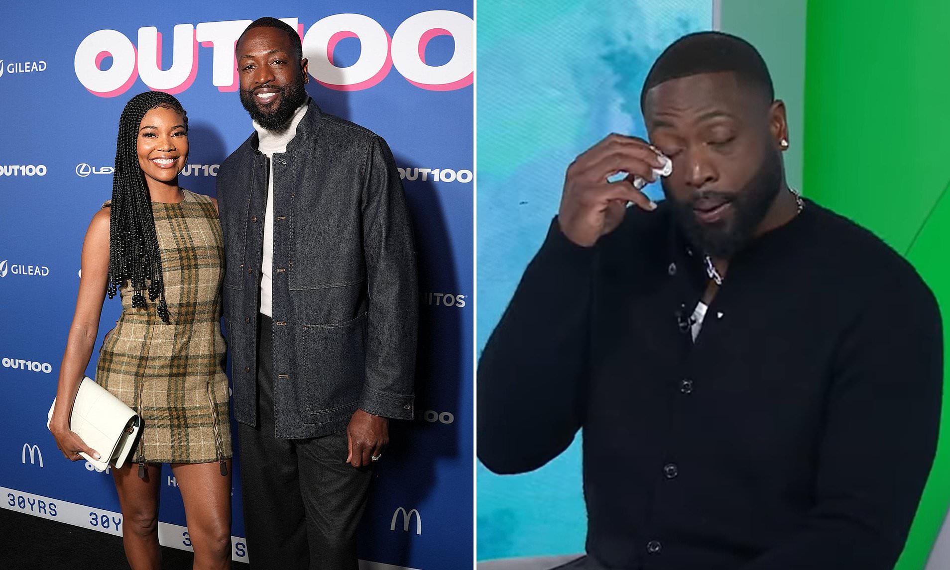 Emotional moment NBA legend Dwyane Wade cries as he opens up on shock ...