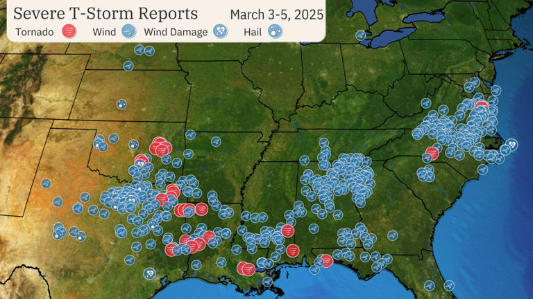 Severe Outbreak Spawned 30 Tornadoes, Wind Damage Across Plains, South, East (Recap)