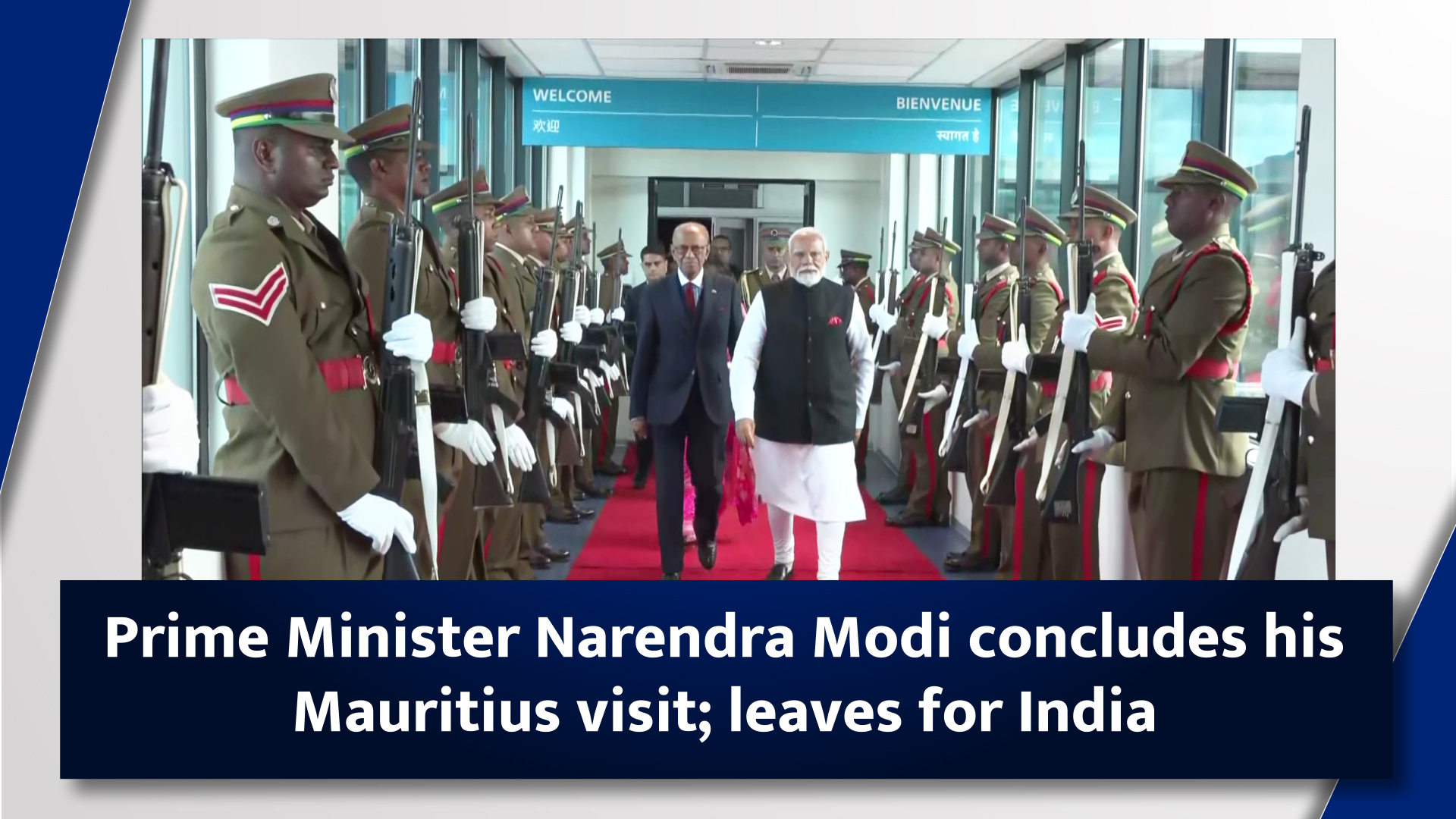 Prime Minister Narendra Modi concludes his Mauritius visit; leaves for ...