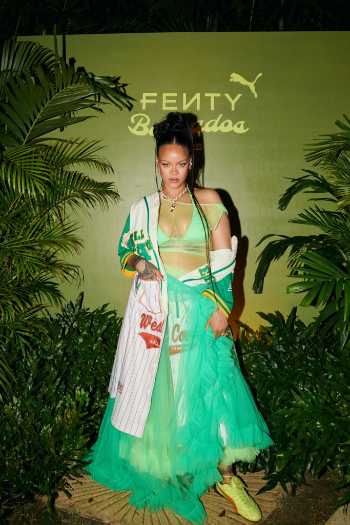 Rihanna Transforms Athleisure With Sheer Twists in Neon Bikini and ...