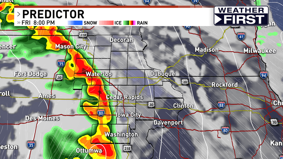Damaging winds possible with line of strong storms Friday evening in ...
