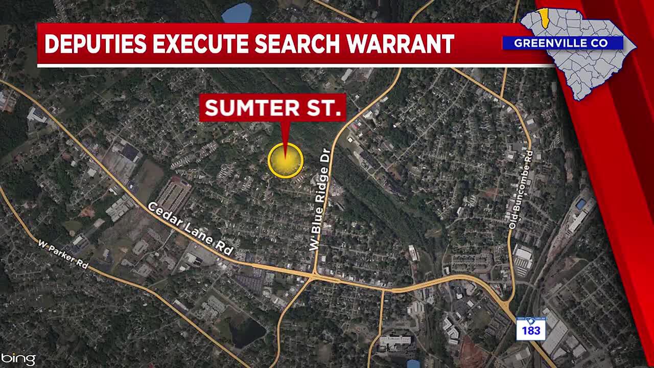 Deputies executing search warrant at a home in Greenville Co ...