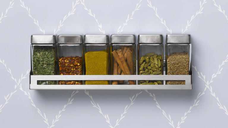 The Spice Rack Hack For Actually Convenient Cutting Board Storage