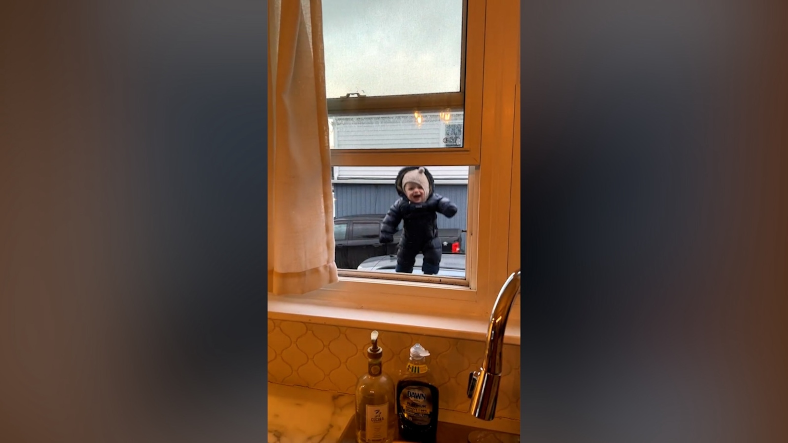Baby plays 'flying peekaboo' and it's the cutest thing you'll see today