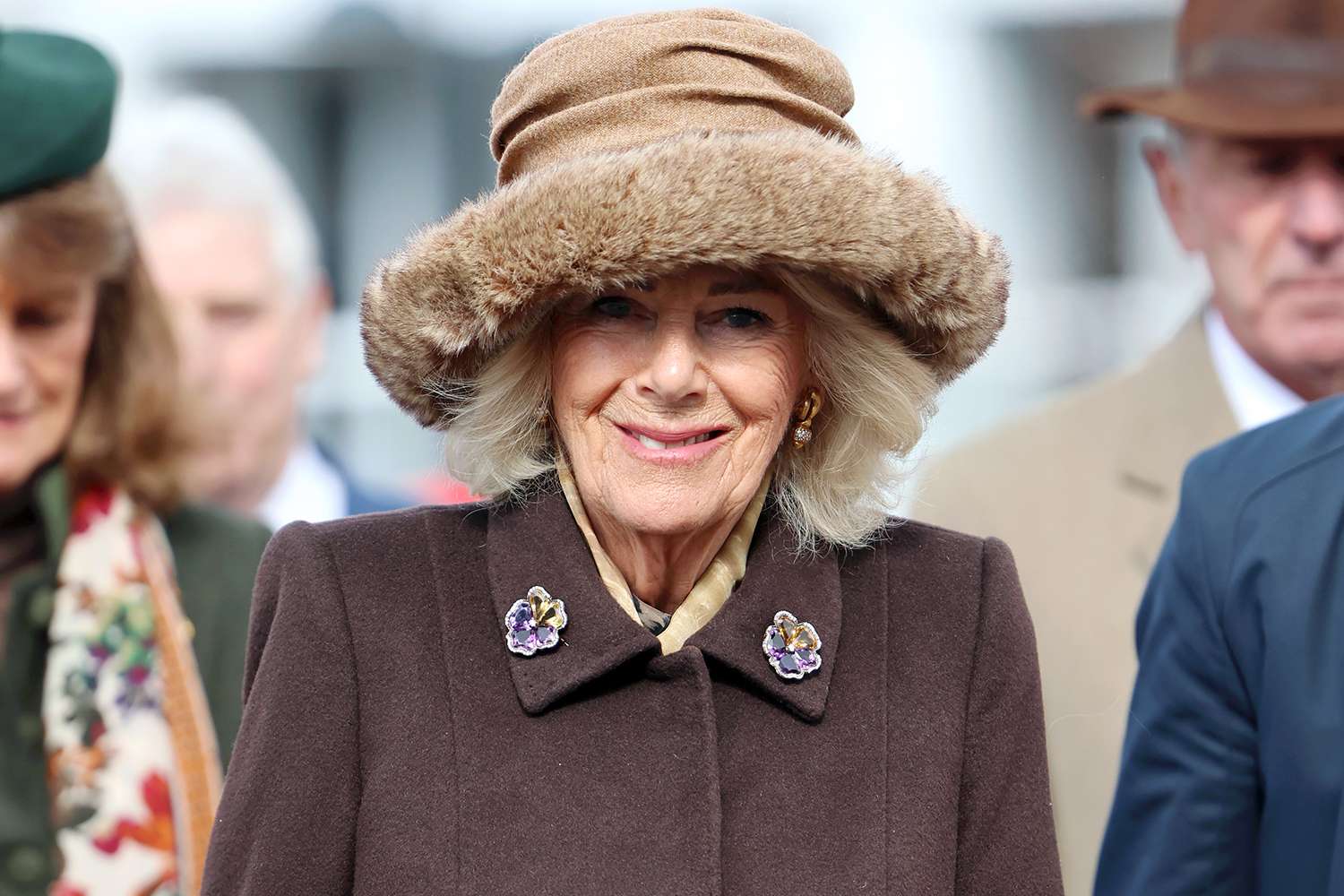 Queen Camilla Leads the Way at the Race Course, Where Princess Eugenie ...
