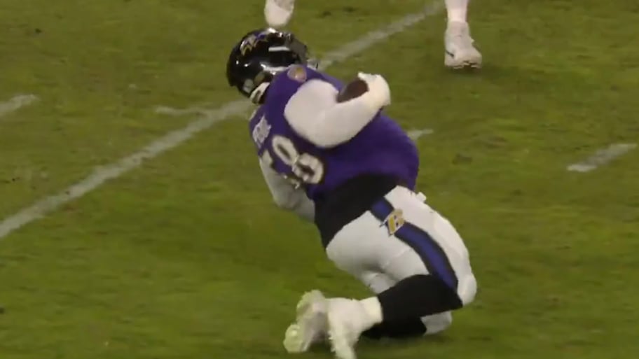 Ravens DT Michael Pierce, Who Had Legendary INT Last Season, Retires
