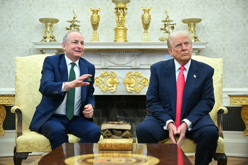 Donald Trump meets Ireland's PM at White House as tensions with EU ...