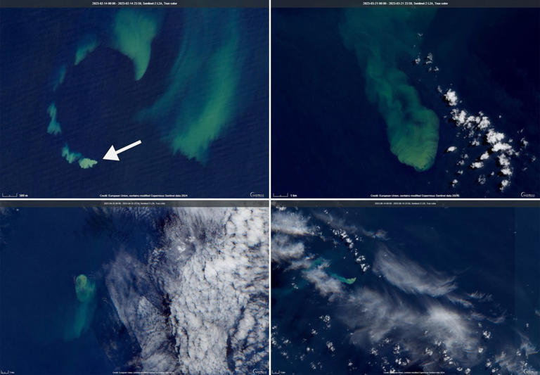 Underwater Volcano ‘Sharkcano’ Erupts, Sending a Massive Plume into the ...