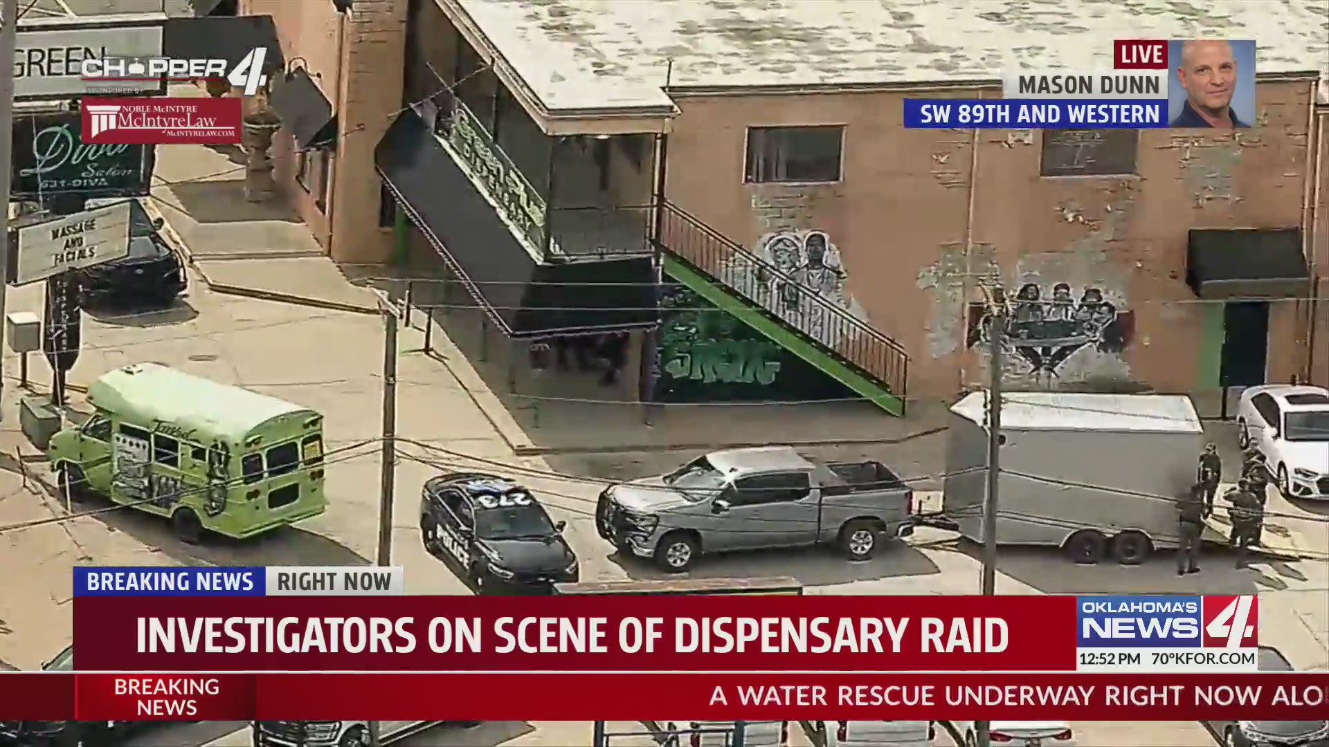 Investigators on scene of dispensary raid in SW Oklahoma City