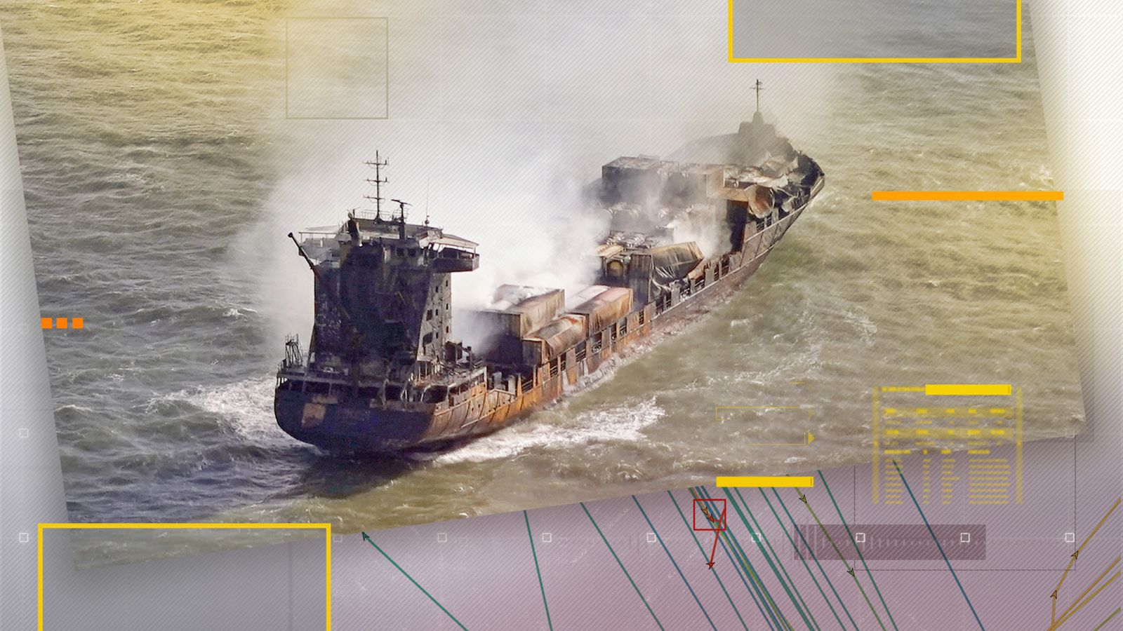 Why did the North Sea ships crash?