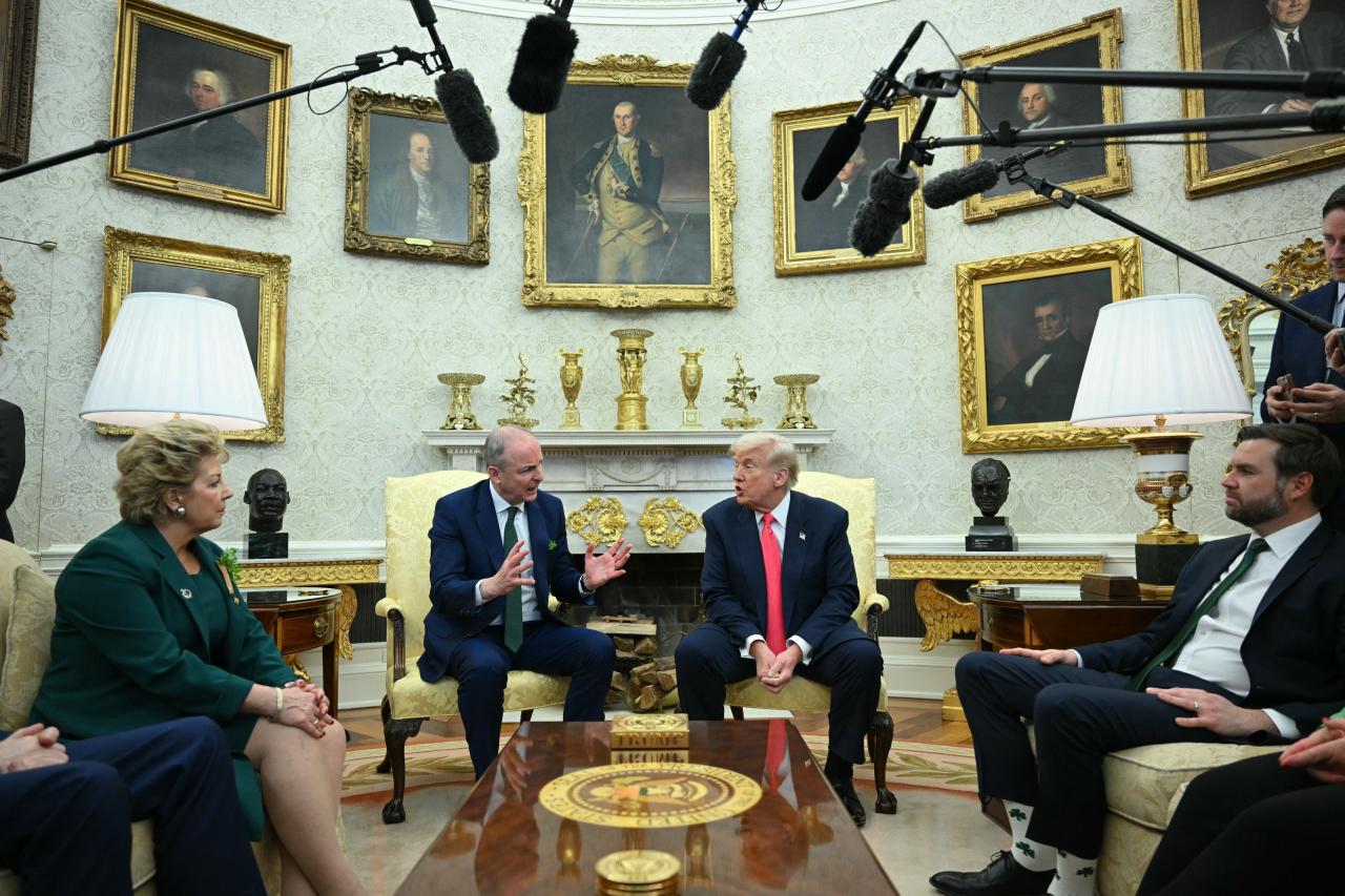 Trump Takes on Ireland Over Trade at St. Patrick’s Day Event