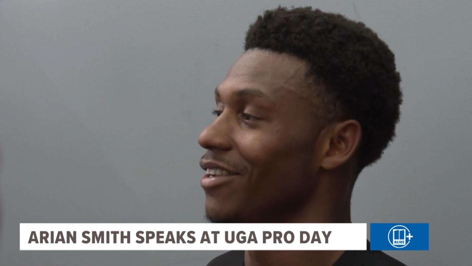 Arian Smith's full remarks at UGA Pro Day