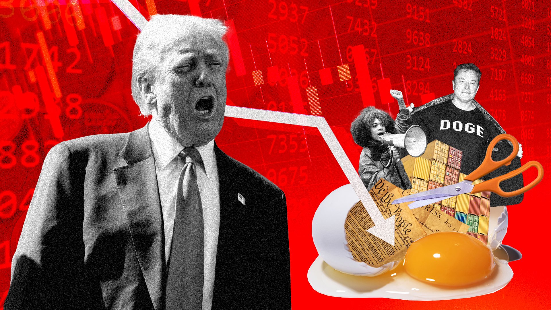 America is souring on Trumponomics. Trump may not care.