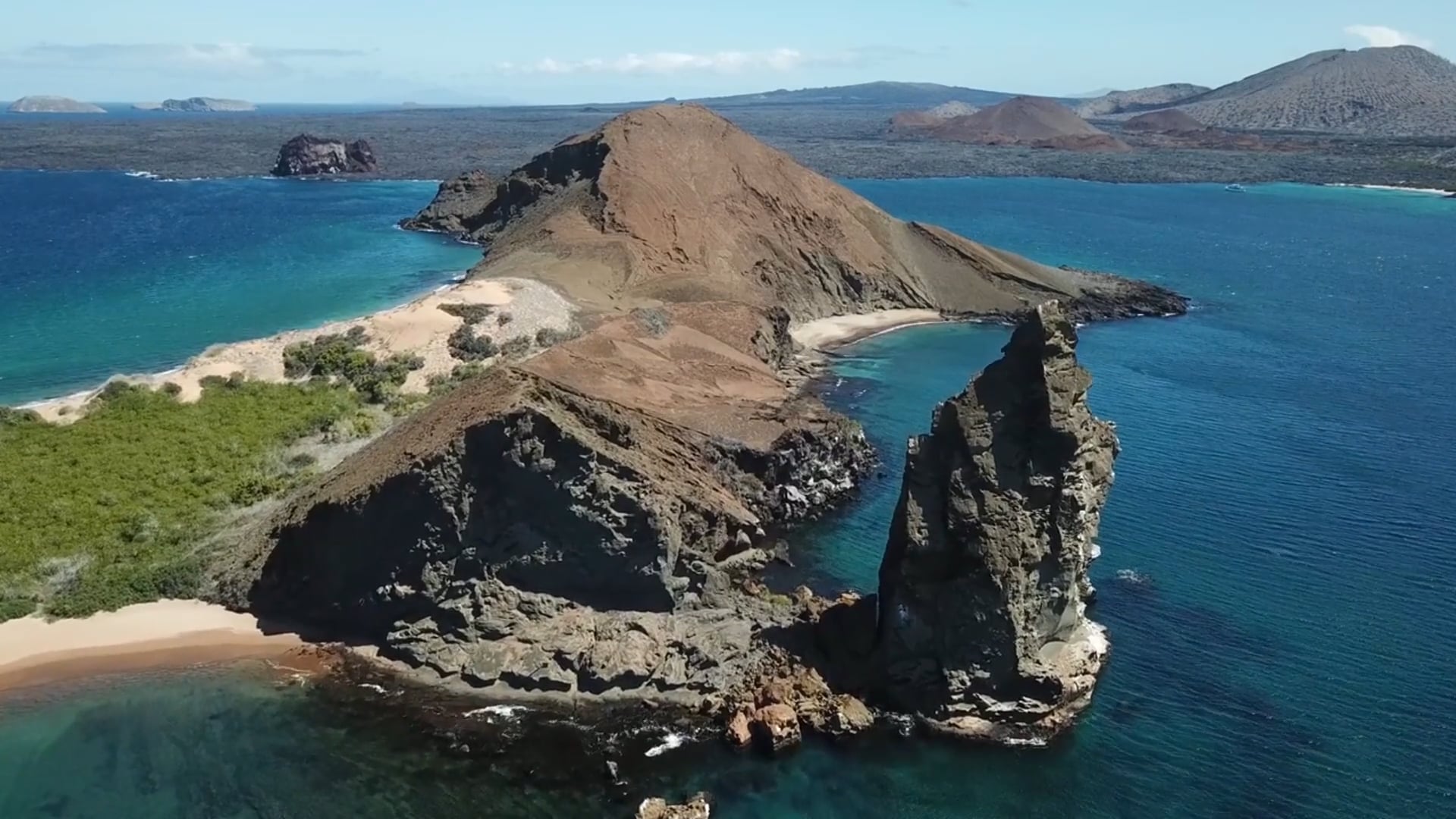 Galapágy shora: Pohled dronu na přírodní divy