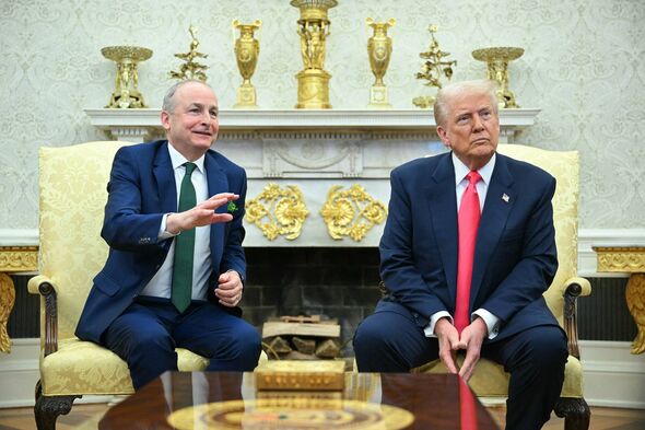 Donald Trump's warning to Ireland and EU in tense White House meeting ...