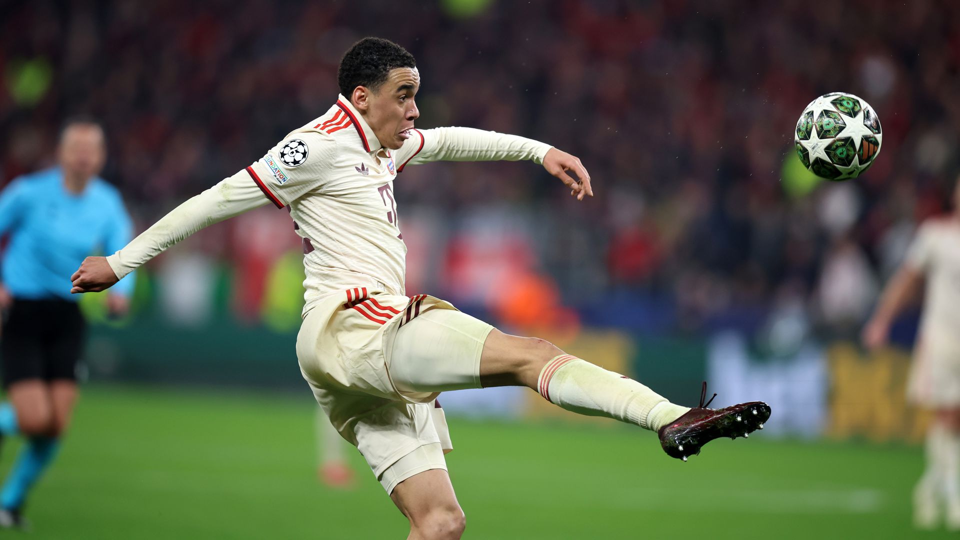 Jamal Musiala admits to being peeved at hitting the post so many times ...