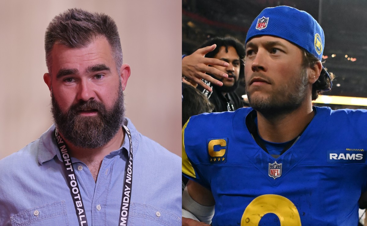 QB Matthew Stafford Gives Pointed 2-Word Piece of Advice to Jason Kelce