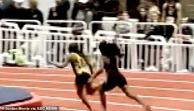 Virginia track star shares new video that she says proves baton 'attack' was an accident