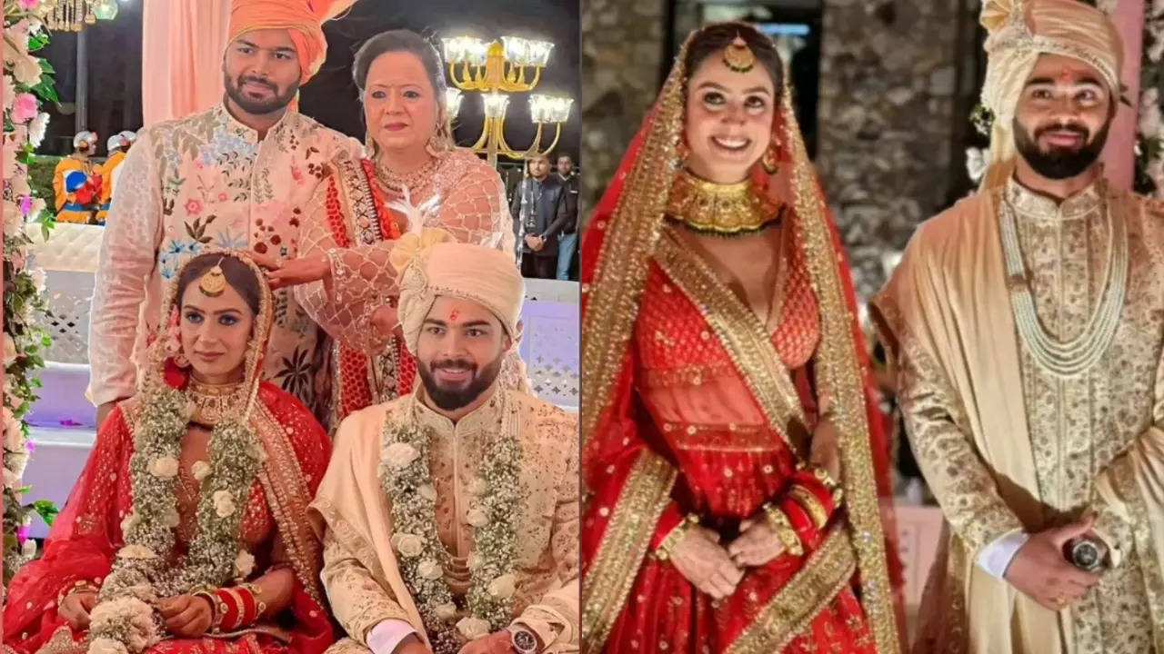 Sakshi weds Ankit: First picture of Rishabh Pant's sister's wedding ...