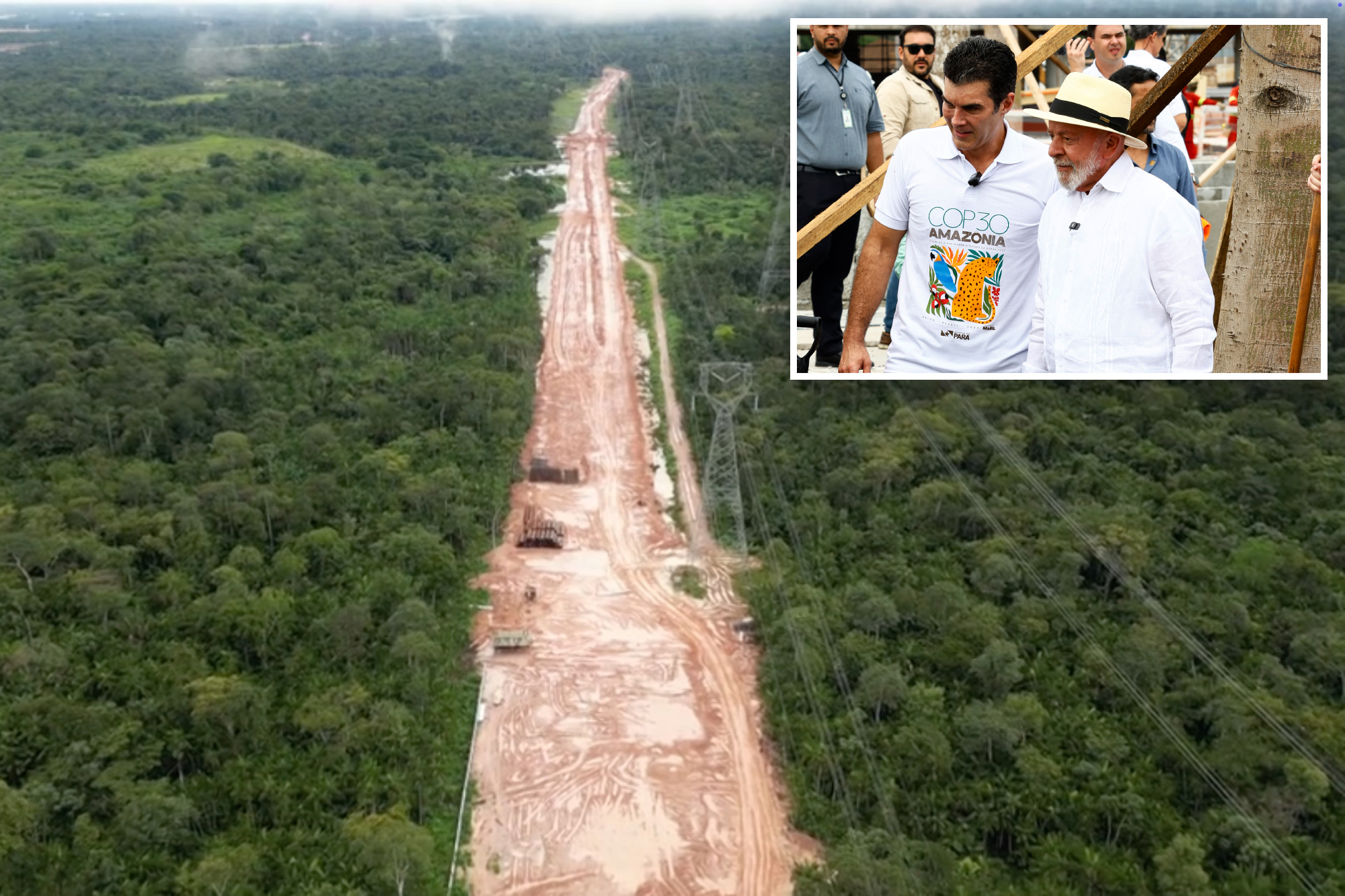 Stretch of Amazon rainforest destroyed to build four-lane highway for ...