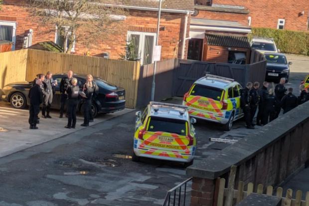 Officers in Broughton today as police confirm man arrested