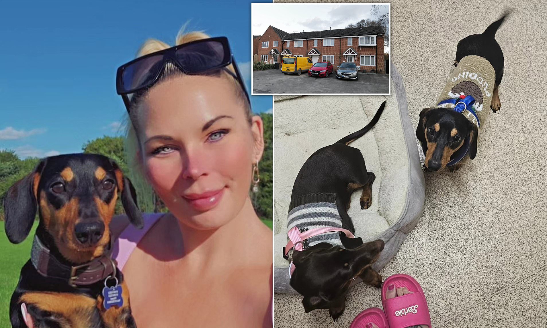 The tragic mother found dead at home alongside one of her sausage dogs