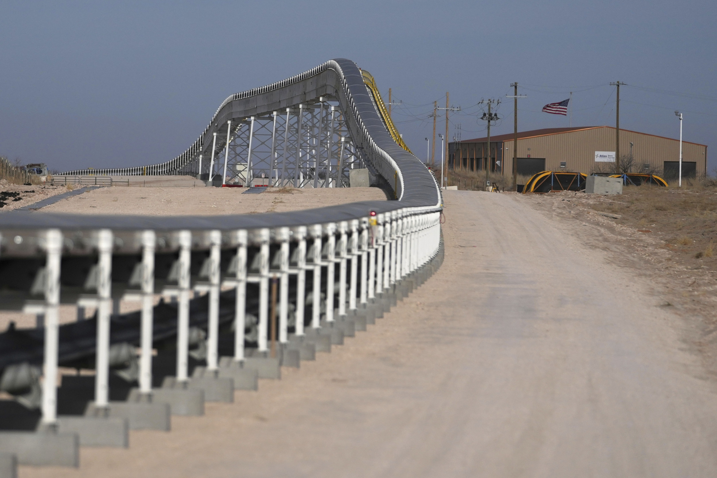 Mapped: The 42-Mile-Long 'Dune Express' Texas Conveyor Belt