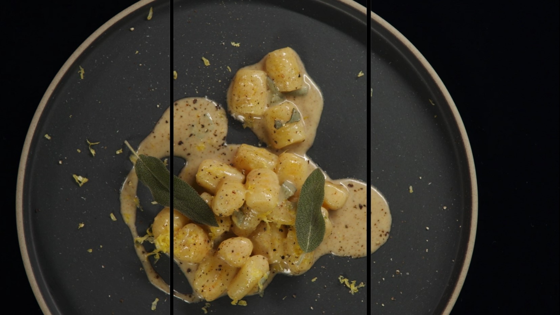 Gnocchi clássico com molho de manteiga de salva, sempre perfeito