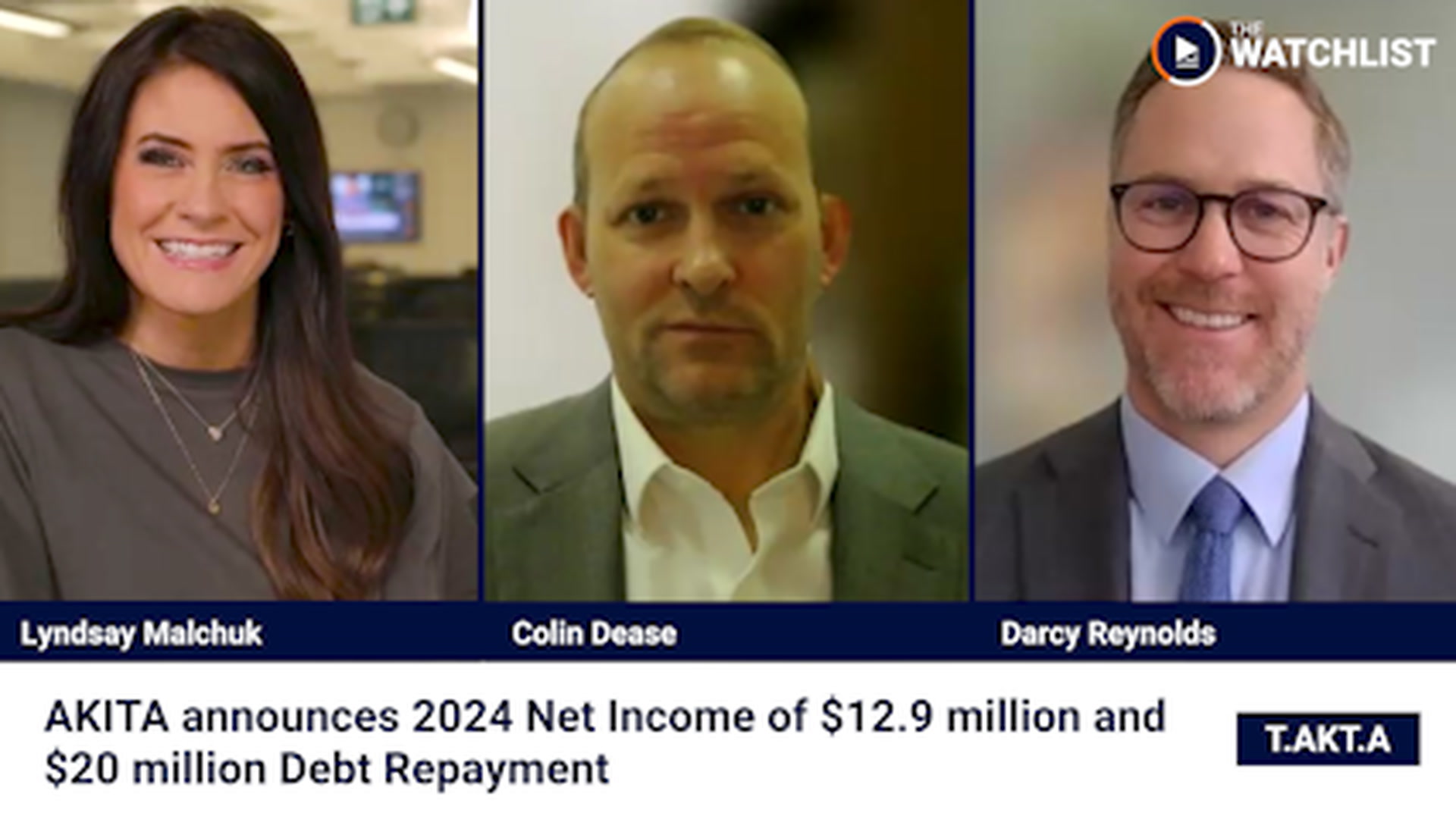 AKITA Drilling With CEO, Colin Dease & CFO, Darcy Reynolds