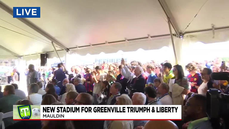 Greenville Triumph breaks ground on new stadium during ceremony