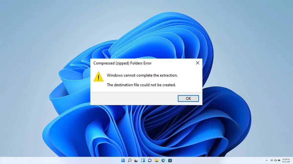 Cómo solucionar el error «Windows Cannot Complete the Extraction»
