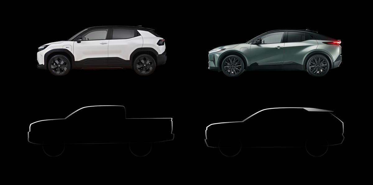 Toyota's Big Reveal Shows Off 4 New EVs, But an Electric Truck Teaser ...
