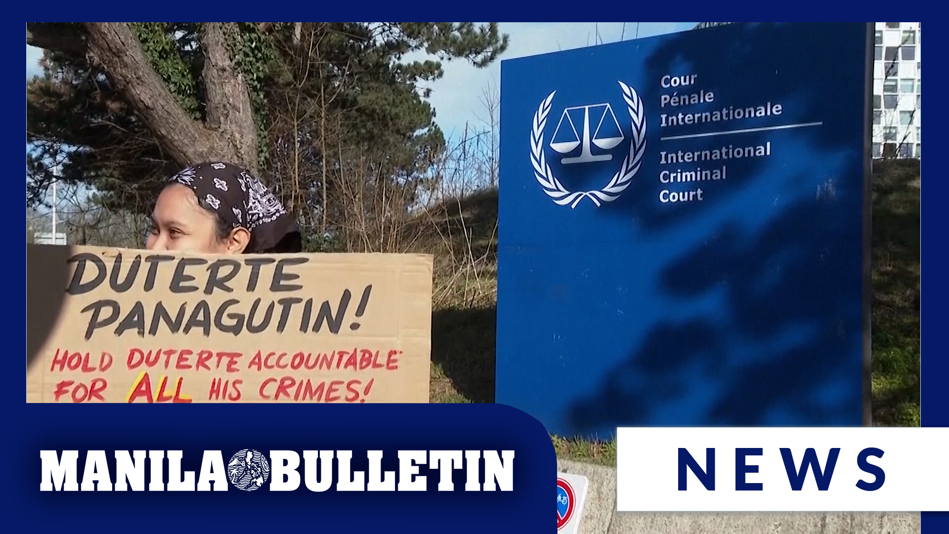 Duterte's opponents, supporters demonstrate outside ICC