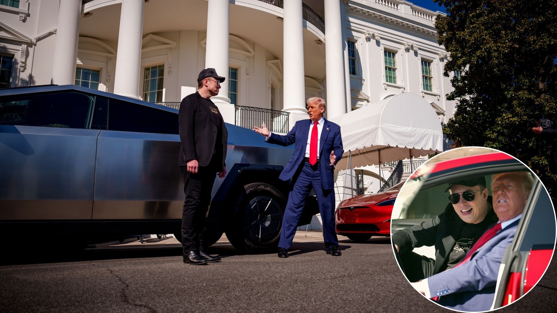 Trump buys a Tesla from Musk in surreal White House infomercial
