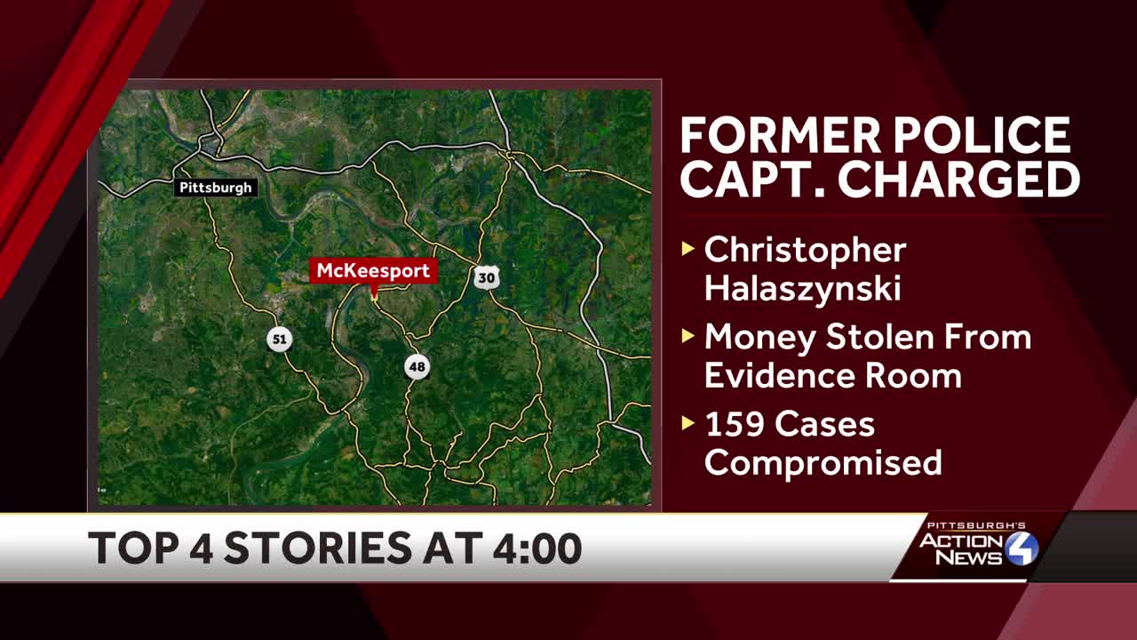 Former McKeesport officer accused of stealing over $260K from evidence room