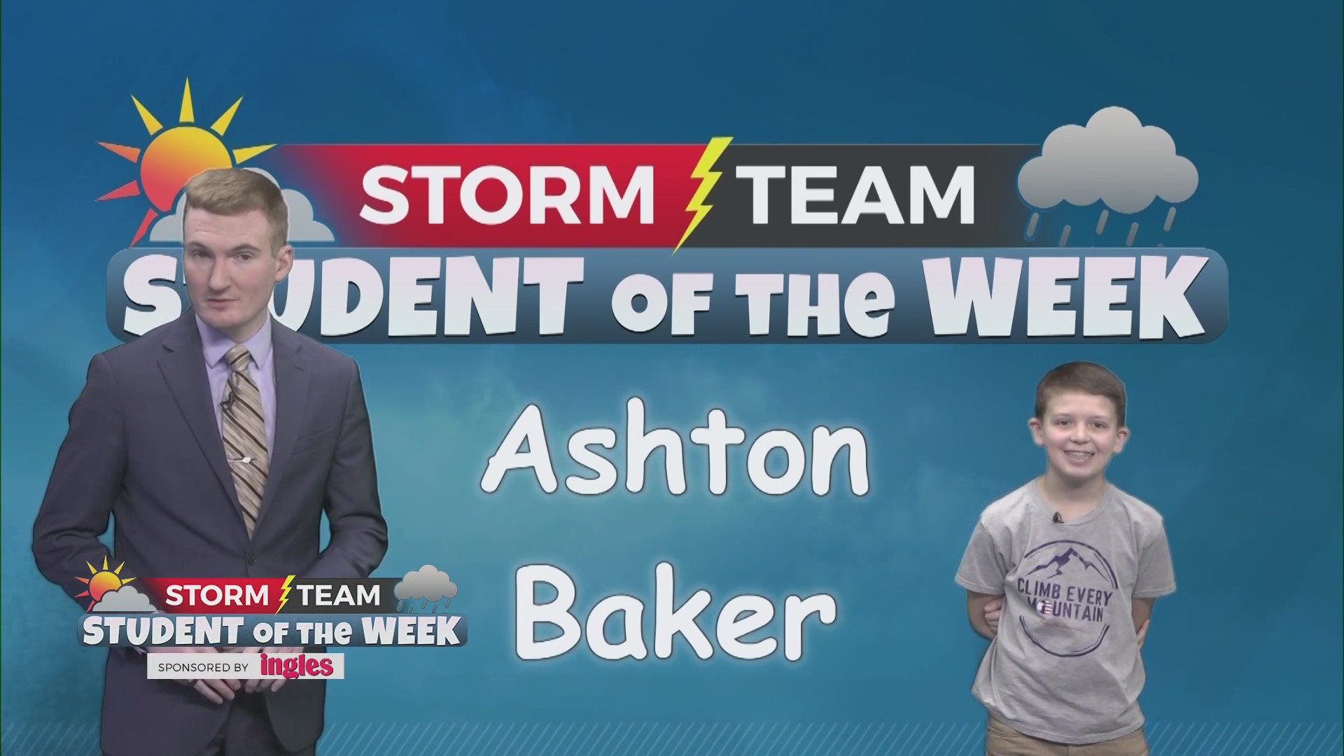 Ashton Baker is our Storm Team Student of the Week!