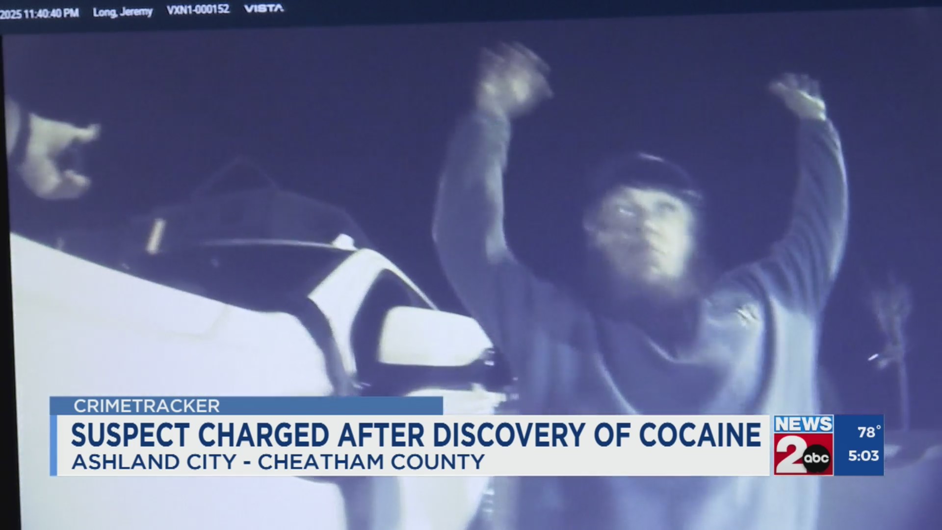 Suspect charged after police find cocaine in Ashland City