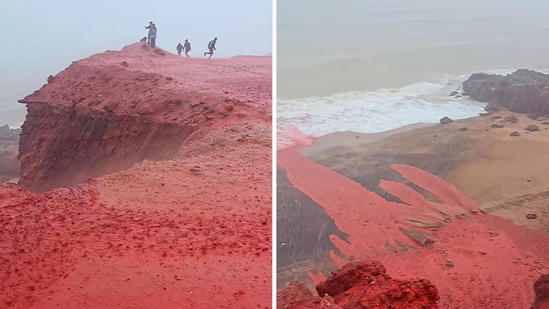 Beach turns bright red in Iran: 5 things about bizarre 'blood rain ...