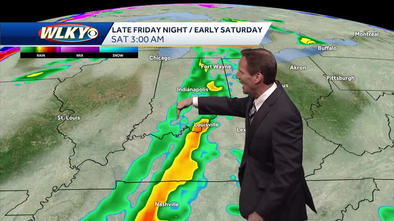 A beautiful evening, stray shower tomorrow