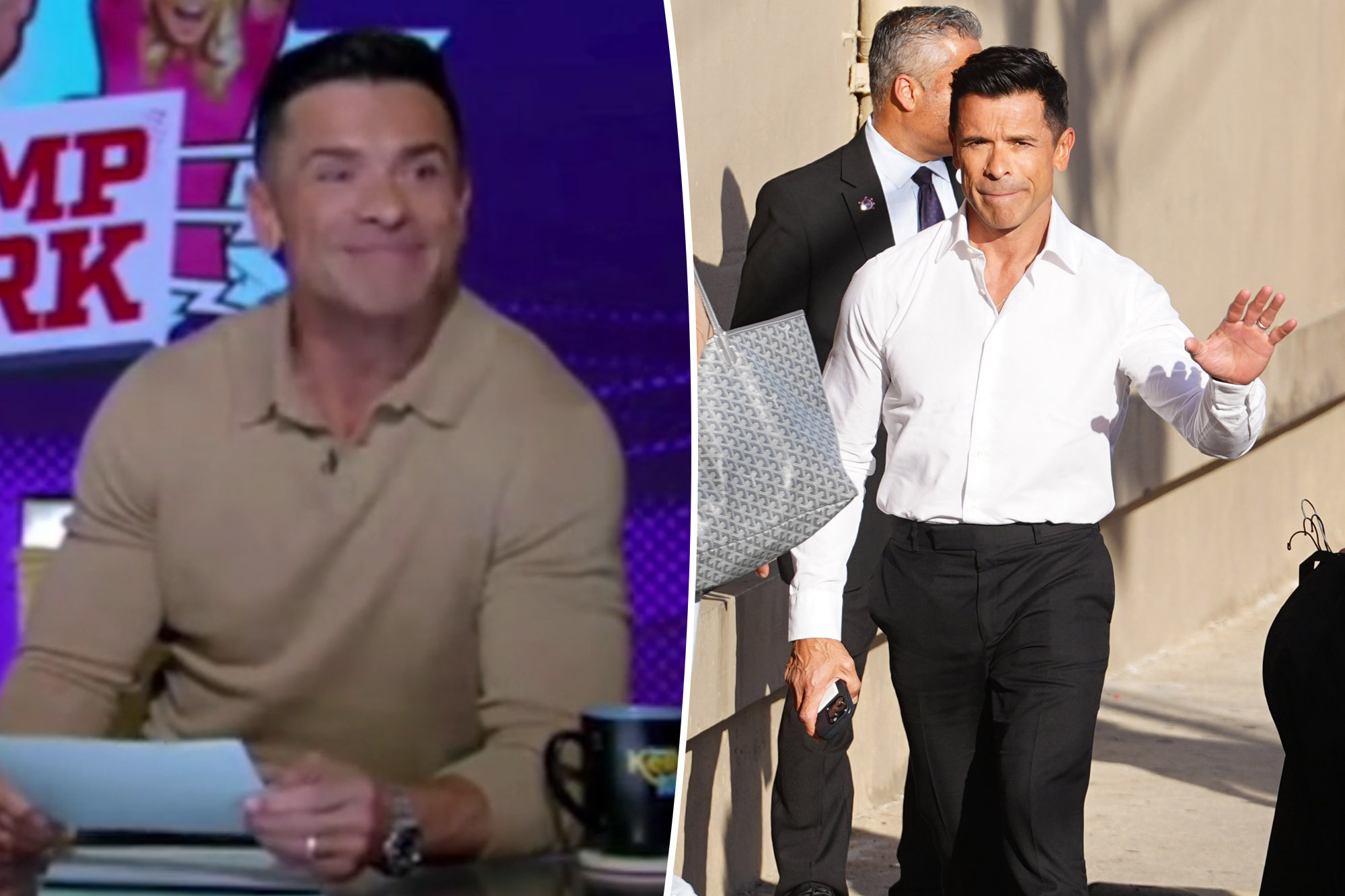 Mark Consuelos suffers embarrassing wardrobe malfunction on live TV ...