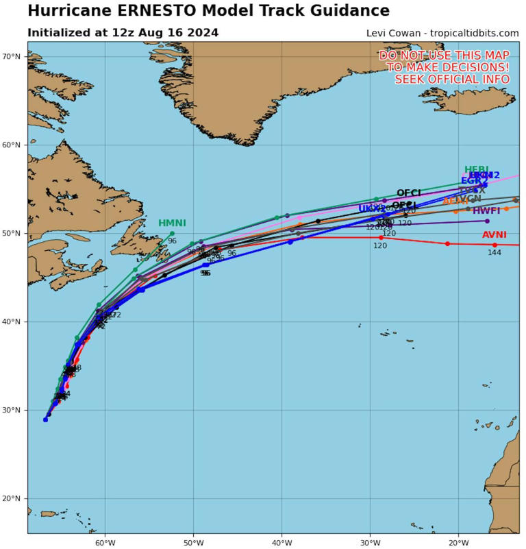 ALLISTER AALDERS: Ernesto approaches Atlantic Canada Monday, eastern Newfoundland could ...