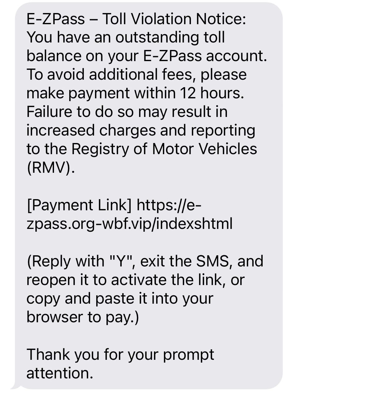 FBI issues warning on E-ZPass scam – 'smishing' texts: Don't click on ...