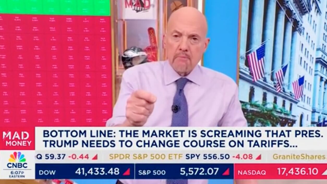 Jim Cramer: Stock Market ‘Screaming’ at Trump Over His Tariffs