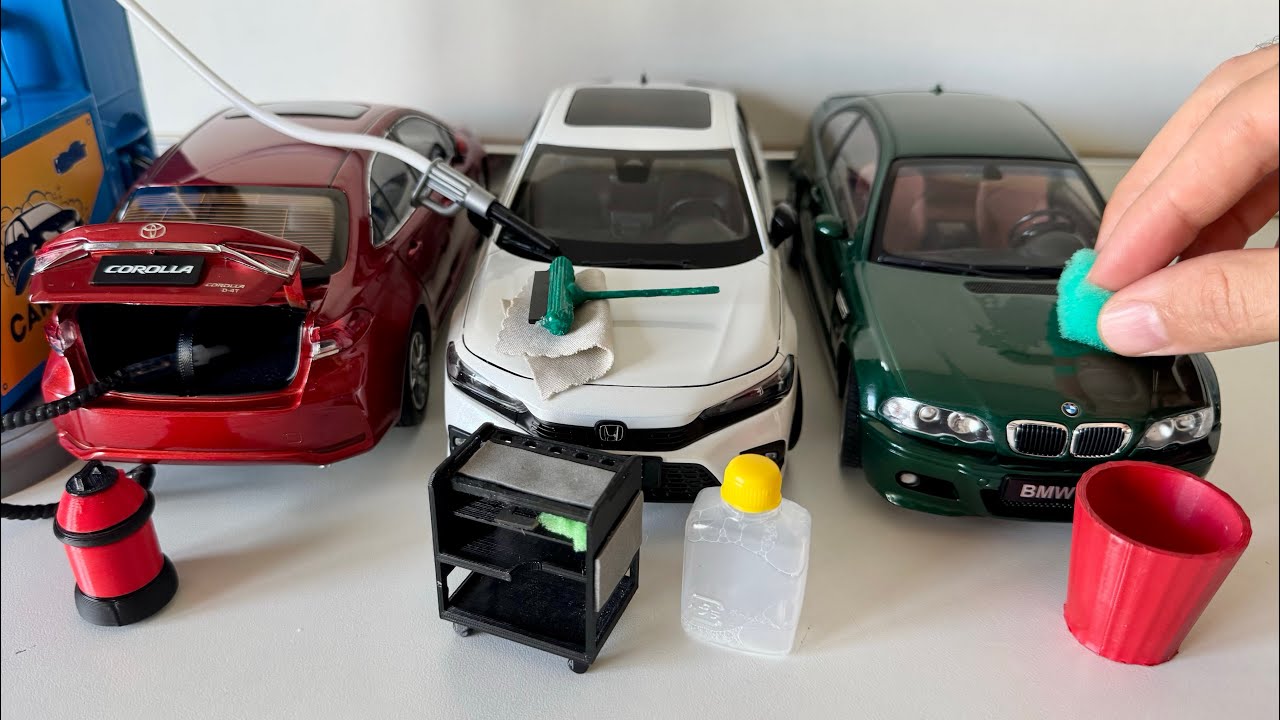 A Real Wash Cleaning Diecast Model Cars