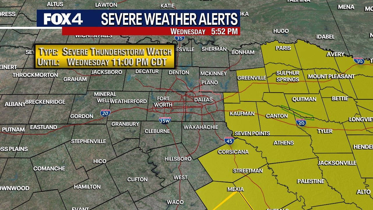 Dallas weather: Severe thunderstorm watch canceled, but extreme ...